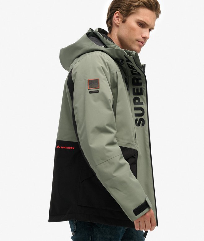 mens Ultimate Freestyle Ski Jacket in Freestyle Green | Superdry UK