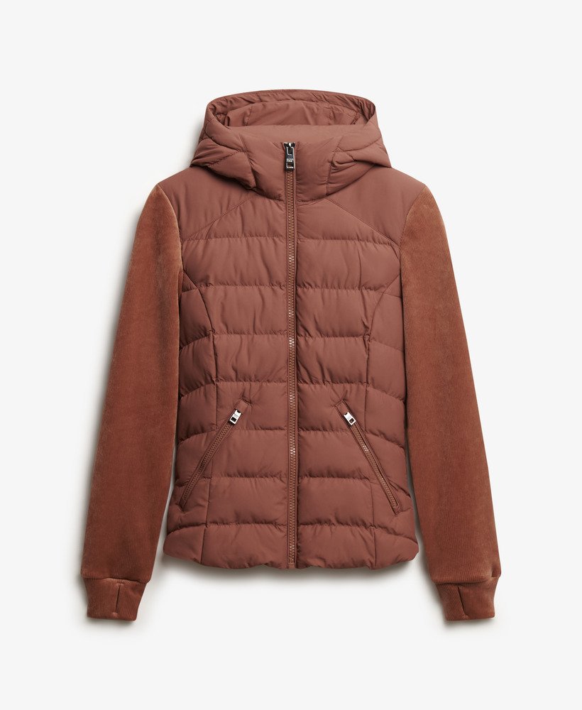 womens Hooded Fuji Storm Jacket in Nutmeg Spice Brown | Superdry UK