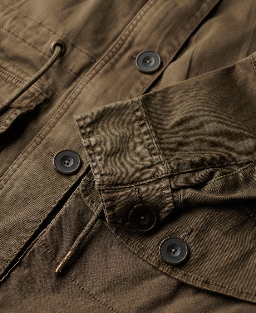 womens Dropped Waist Jacket in Deep Olive | Superdry UK