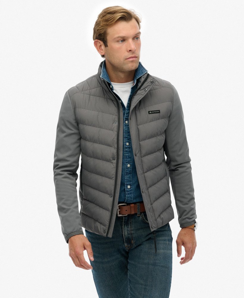mens Storm Popper Softshell Jacket in Dark Dull Charcoal | Superdry UK