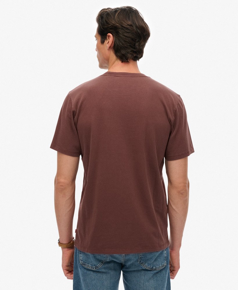 Micro T-Shirt mit Logo tiefes mahagonibraun für Herren | Superdry DE