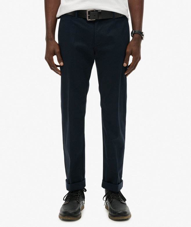 Chinos Regular Premium bleu marine éclipse pours Homme | Superdry BE-FR