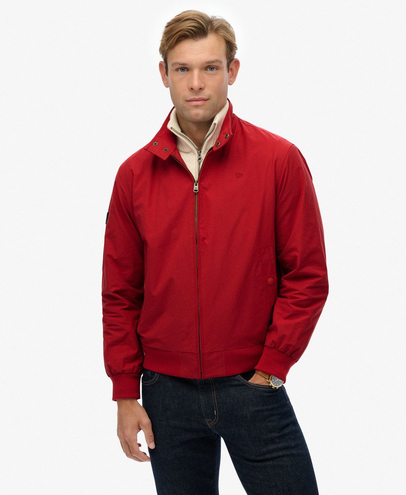 mens Classic Harrington Jacket in CHILLI PEPPER RED | Superdry UK