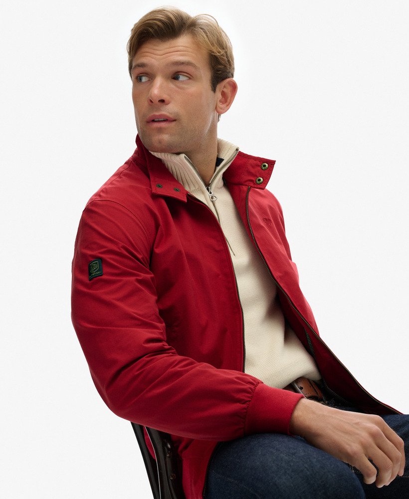 mens Classic Harrington Jacket in CHILLI PEPPER RED | Superdry UK