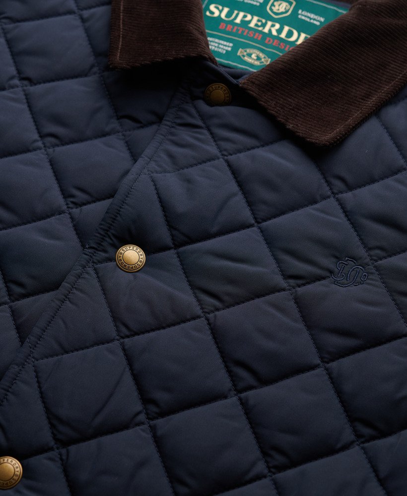 mens Quilted Estate Coach Jacket in DEEP NAVY | Superdry UK