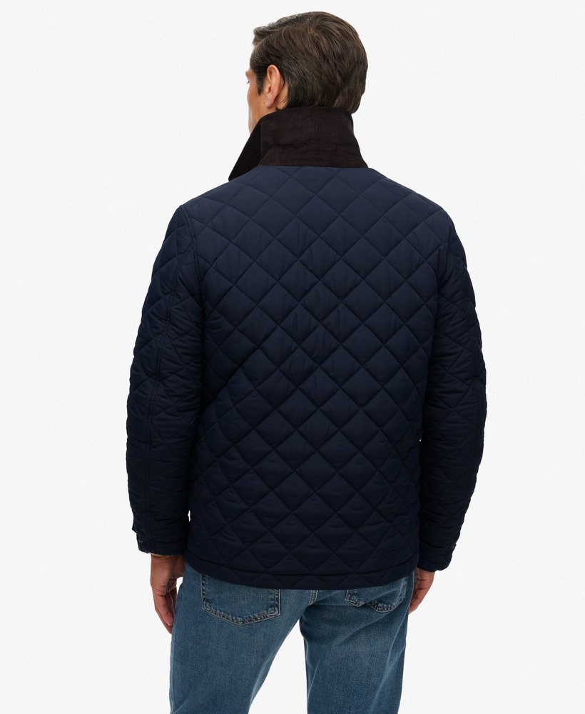 mens Quilted Estate Coach Jacket in DEEP NAVY | Superdry UK