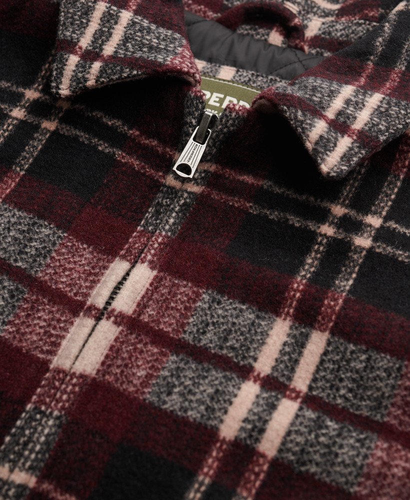 Karierte Ranch Steppjacke wüstenknochen wollweiß kariert für Damen ...