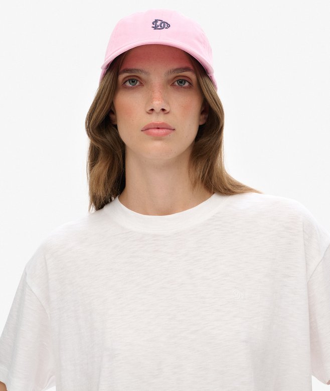 womens SD Embroidered Baseball Cap in Prep Pink | Superdry UK