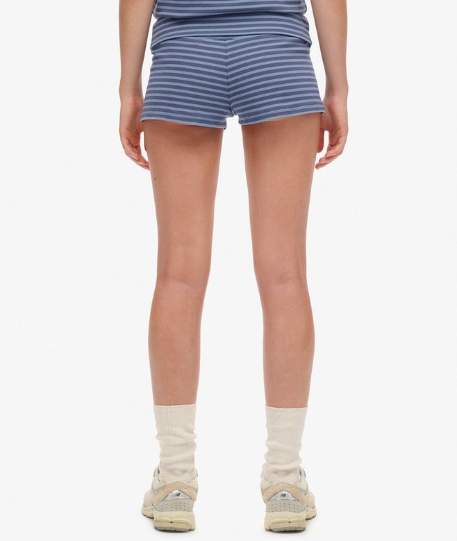 womens Athletic Essentials Fold Over Short in Mariner Navy/Tidal Blue ...