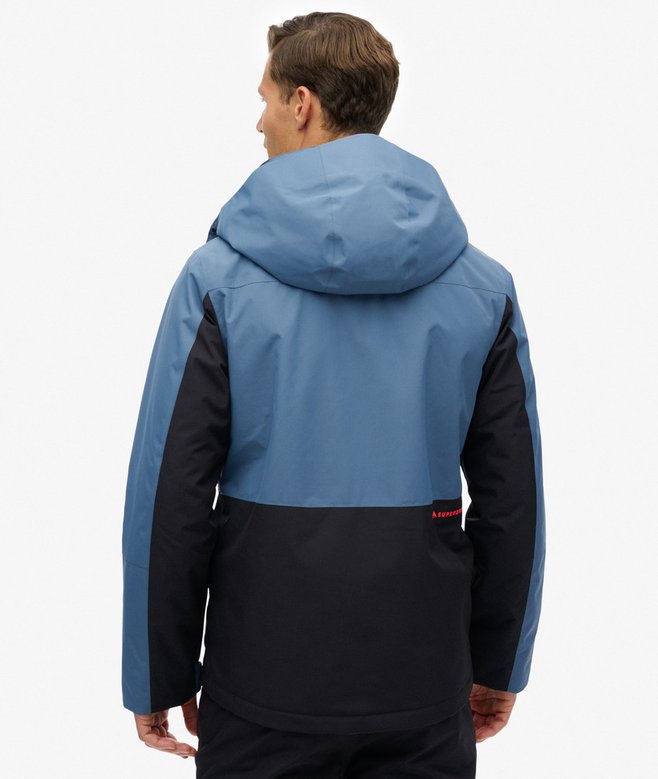mens Ultimate Freestyle Ski Jacket in Dry Slate Blue | Superdry UK