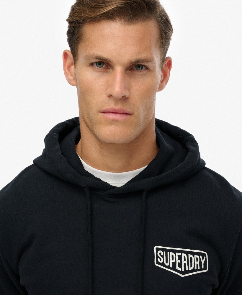 Hombre Sudadera con capucha de corte holgado Work Tab en negro ...