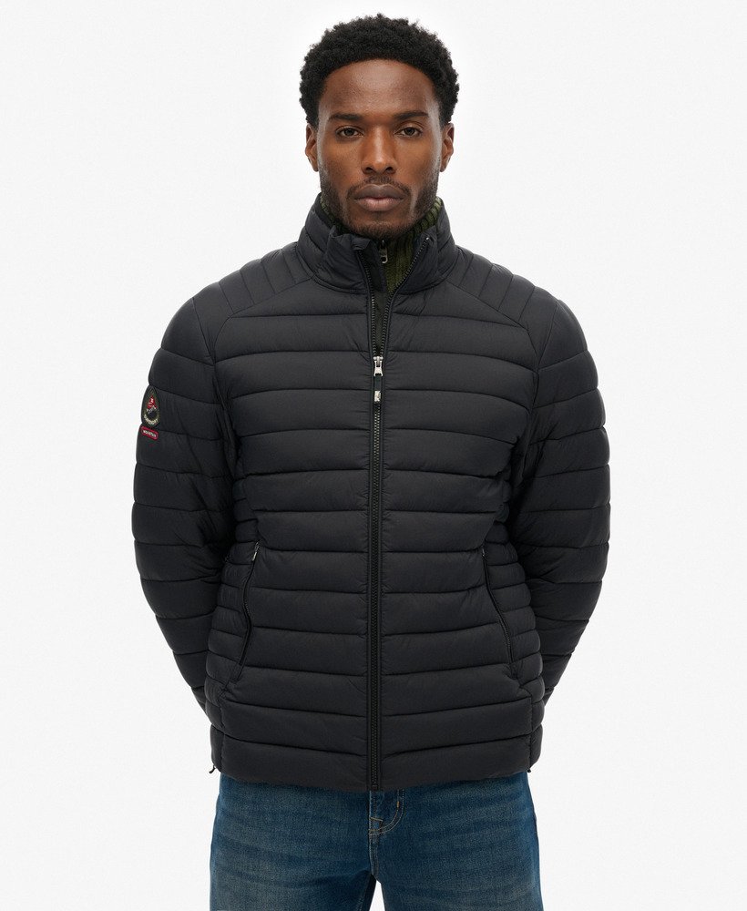 mens Fuji Lite Padded Jacket in Black | Superdry UK