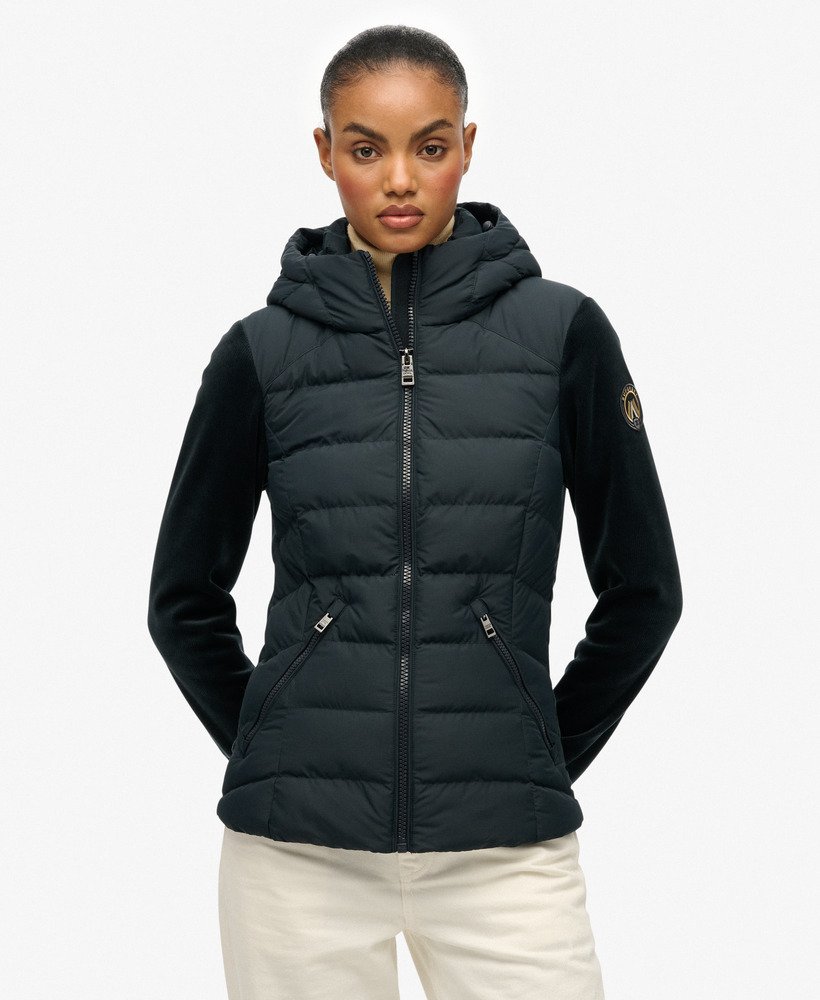 womens Hooded Fuji Storm Jacket in Eclipse Navy | Superdry CA-EN