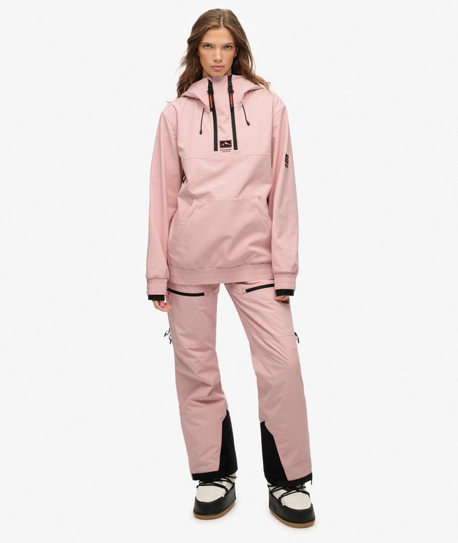 Dames Freestyle Softshell Ski Hoodie in dull pink | Superdry BE-NL
