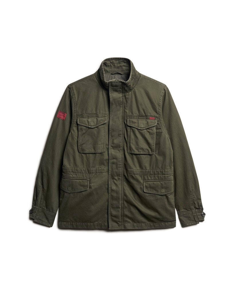 mens Rookie Military Jacket in Army Khaki Green | Superdry UK