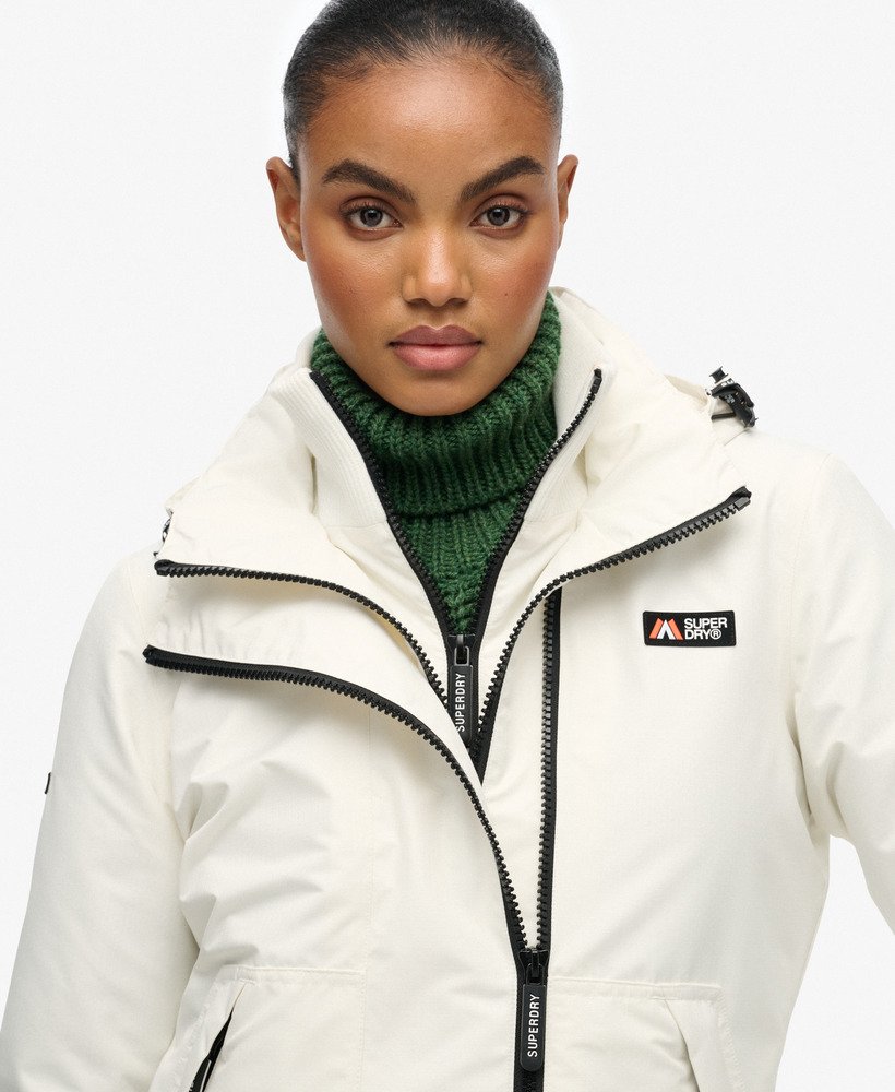 Mountain Windbreaker Jacke mit Kapuze wollweiß für Damen | Superdry DE