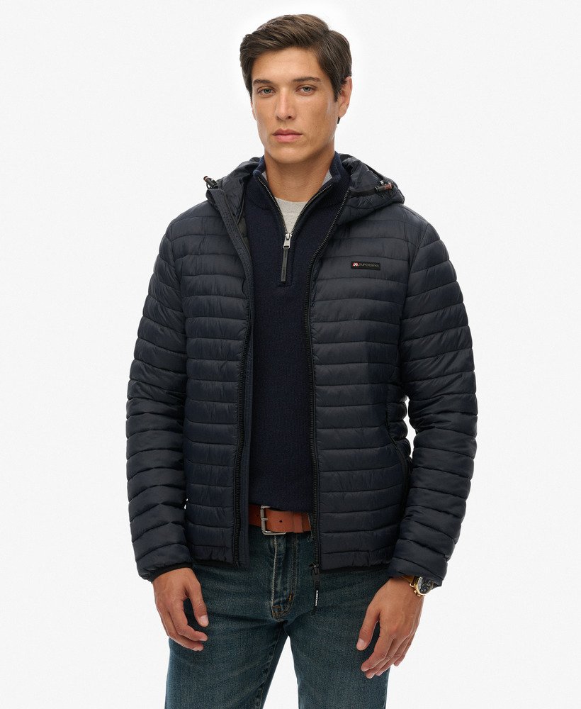 mens Hooded Fuji Lite Jacket in Eclipse Navy | Superdry UK