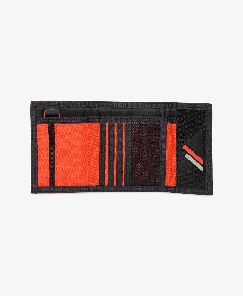 womens Tarp Tri-Fold Wallet in Bold Orange | Superdry US