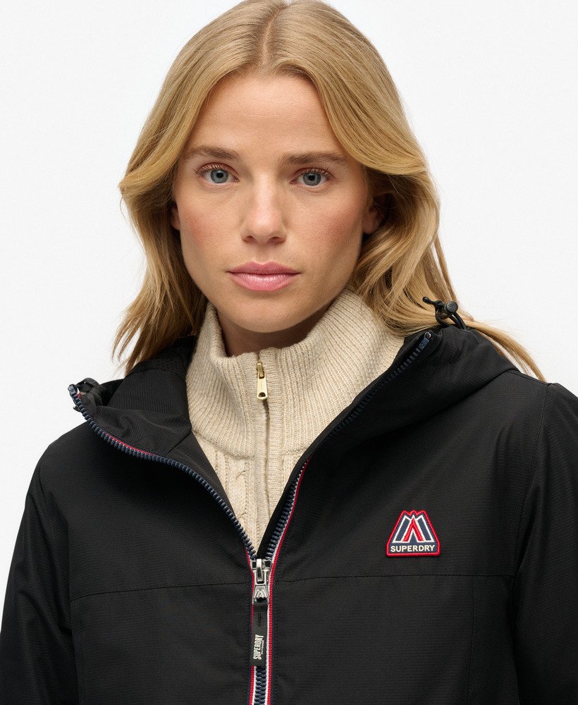womens Essential Tri Windbreaker Jacket in Black | Superdry UK