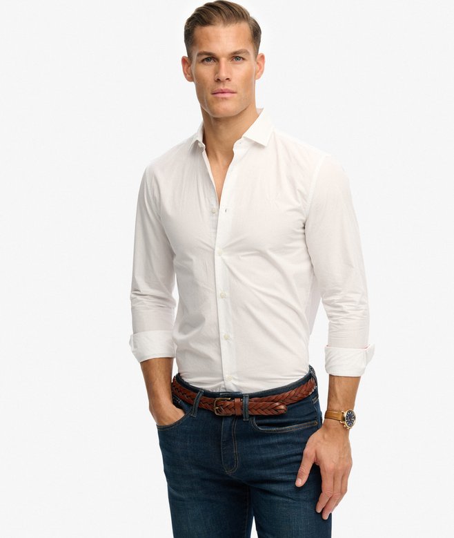 Chemise Classique Taillée à Manches Longues optic pours Homme ...
