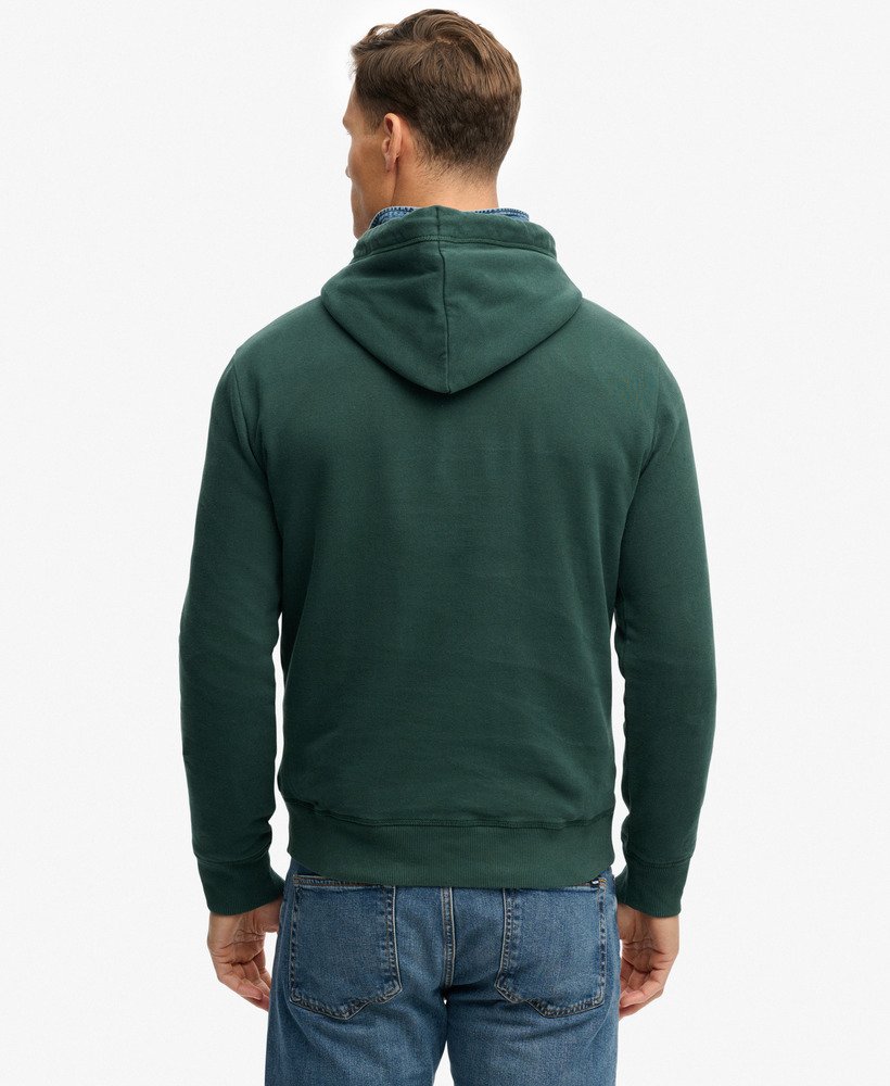 mens Vintage Logo Duo Classic Hoodie in ENAMEL GREEN | Superdry UK
