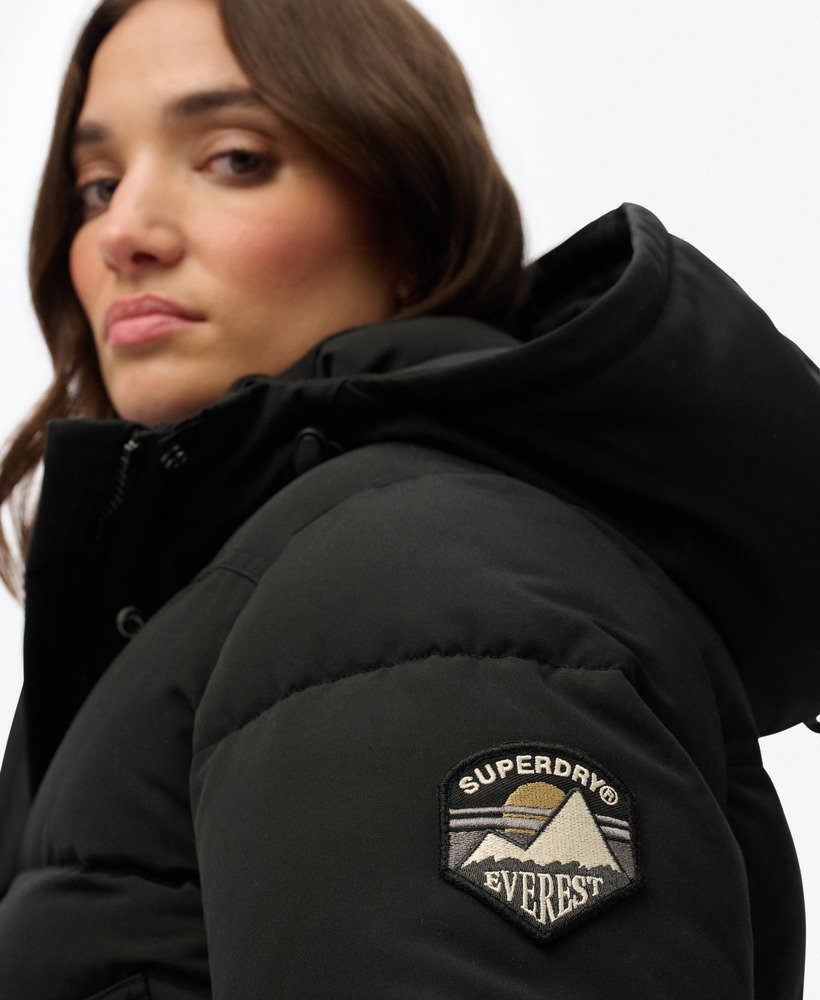 womens Everest Bomber Jacket in Black | Superdry UK