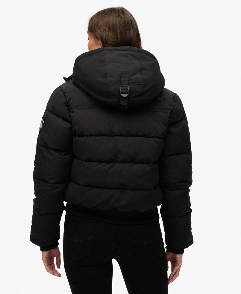womens Everest Bomber Jacket in Black | Superdry US