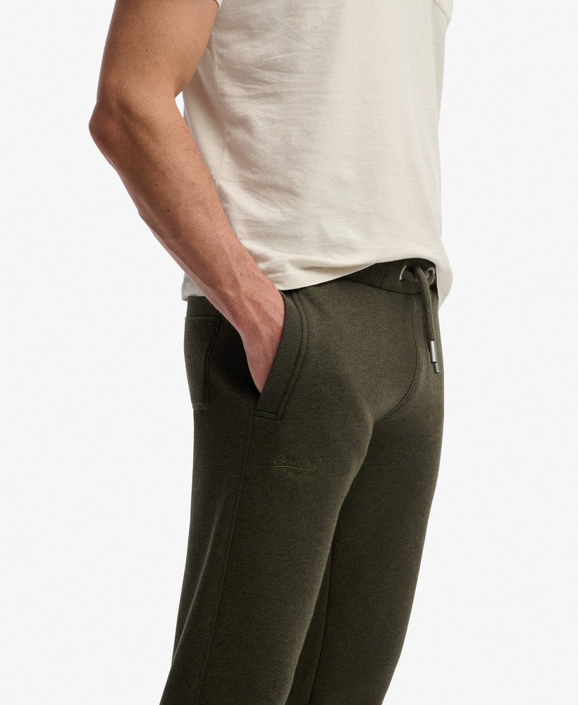 mens Vintage Logo Embroidered Joggers in OLIVE MARL | Superdry UK