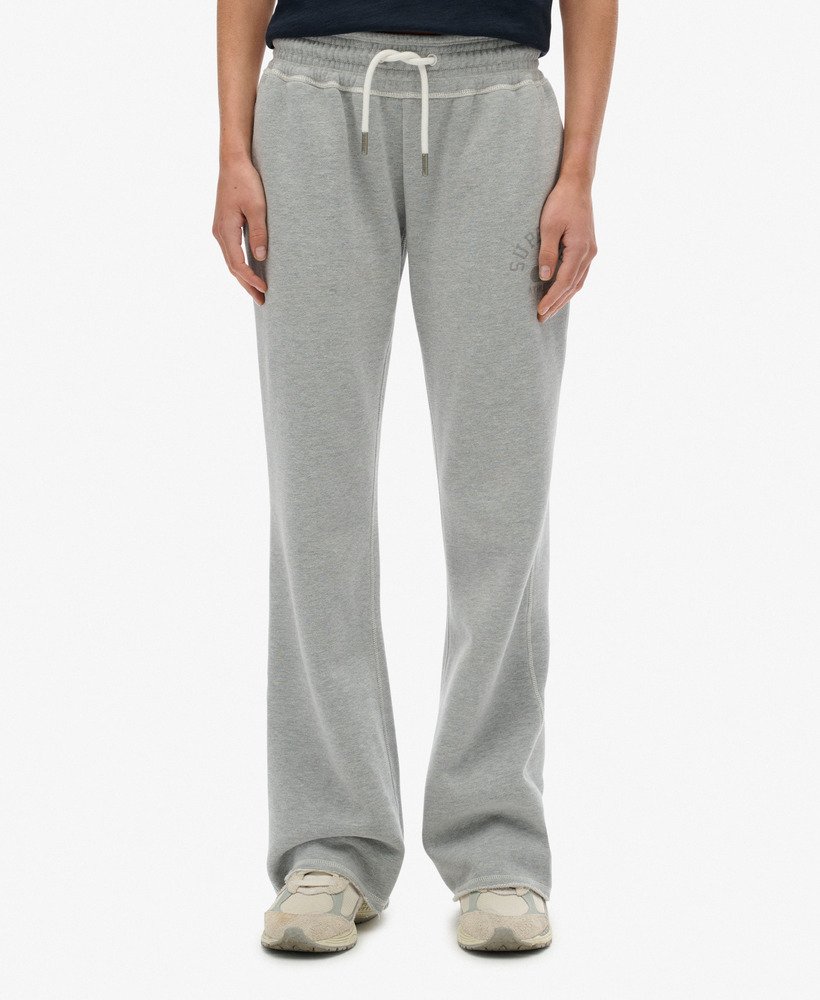 womens Athletic Print Flare Joggers in GREY MARL | Superdry UK