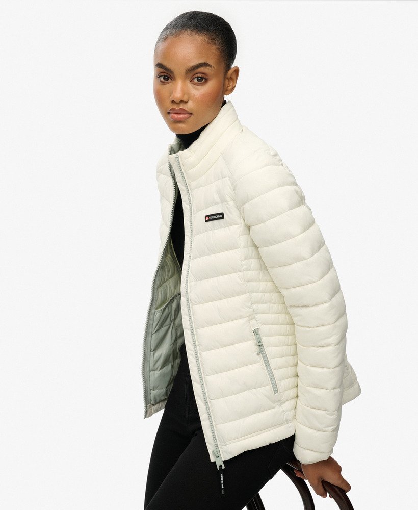 womens Fuji Lite Padded Jacket in OFF WHITE | Superdry UK