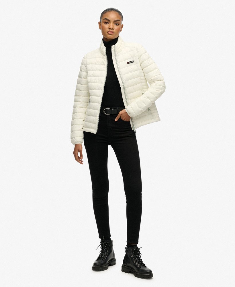 womens Fuji Lite Padded Jacket in OFF WHITE | Superdry CA-EN