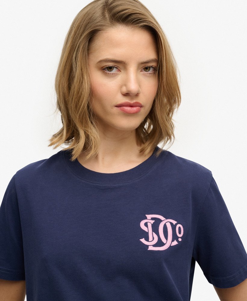 SD&Co T-Shirt in lockerer Passform finster marineblau für Damen ...