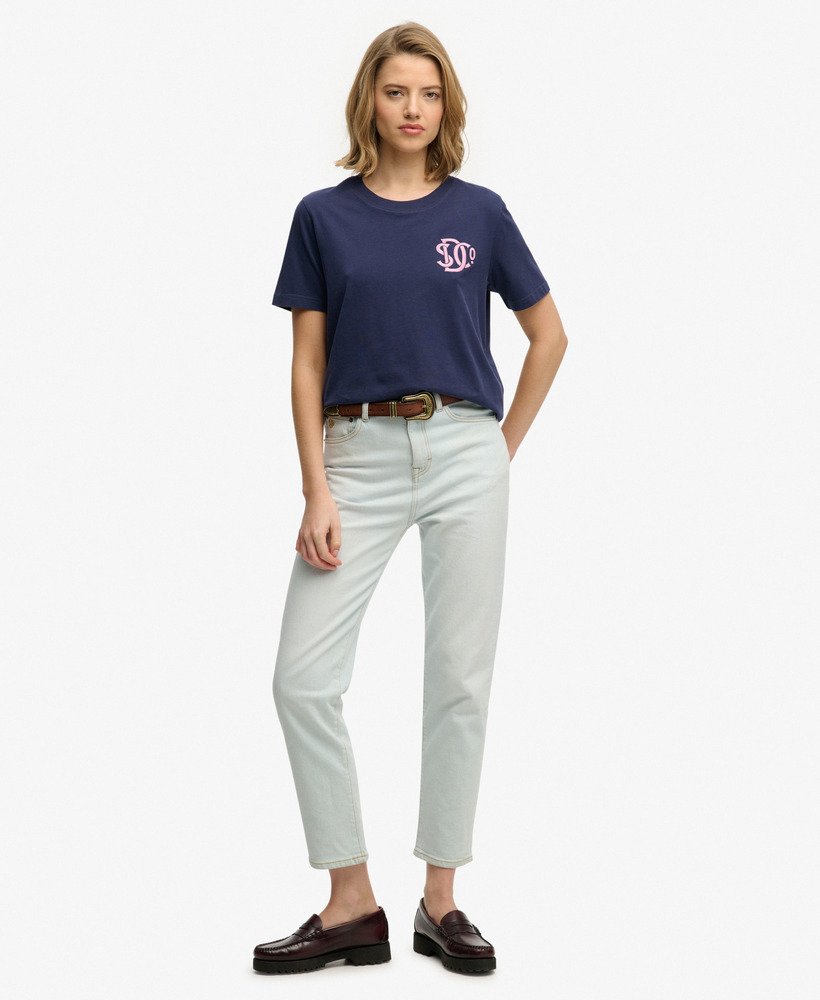 SD&Co T-Shirt in lockerer Passform finster marineblau für Damen ...