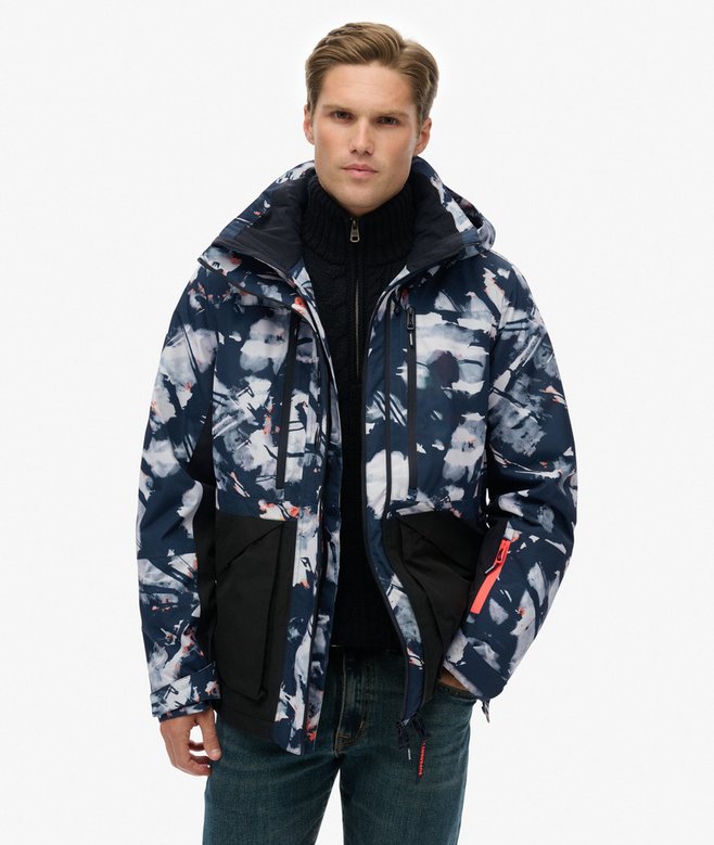 mens Ultimate Freestyle Ski Jacket in Subway Tag Print | Superdry UK