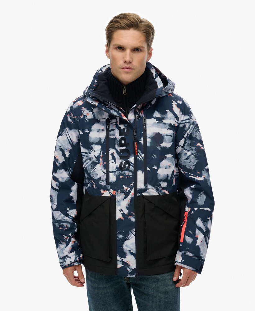 mens Ultimate Freestyle Ski Jacket in Subway Tag Print | Superdry UK
