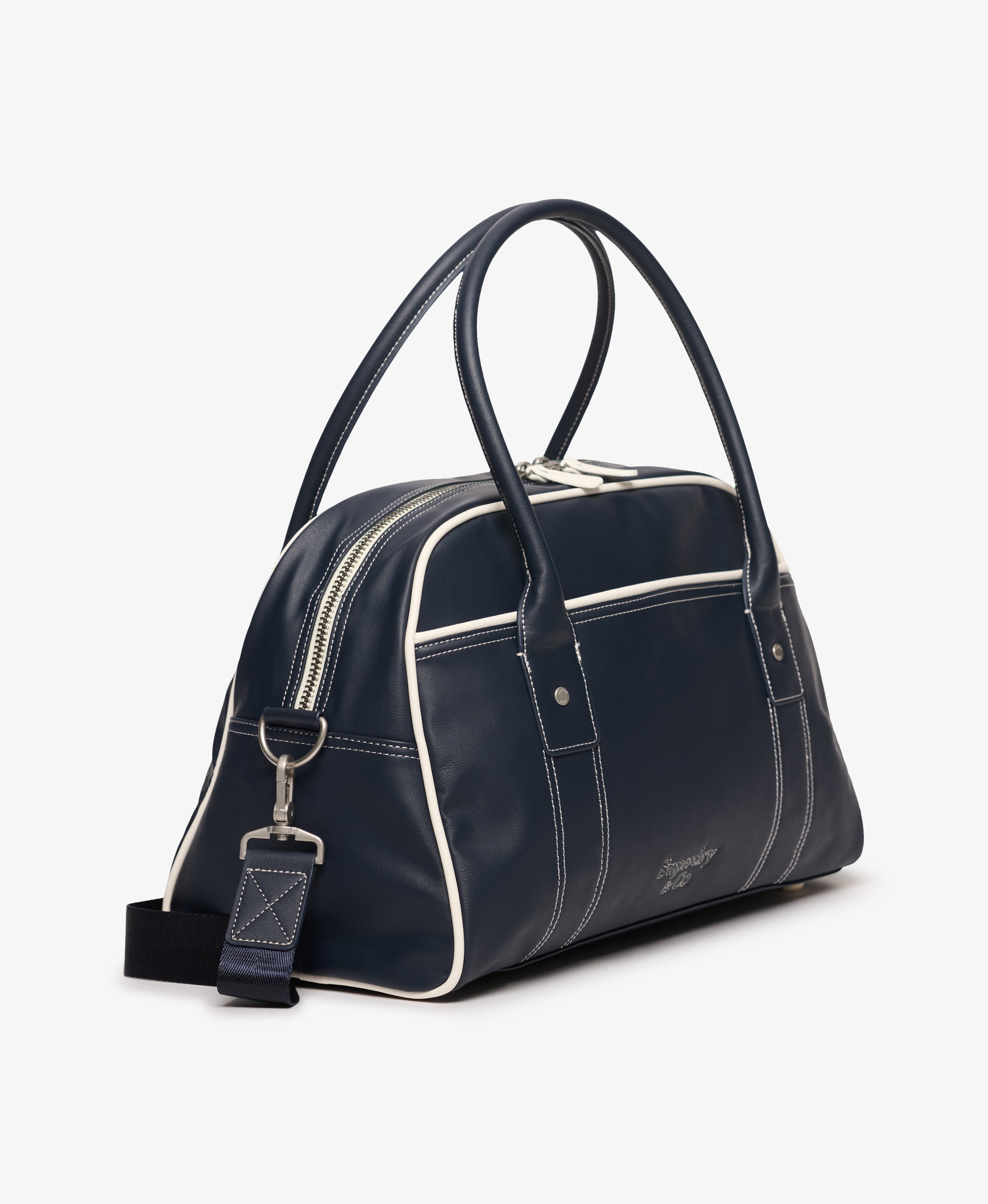 womens Vintage Bowling Bag in Eclipse Navy | Superdry UK