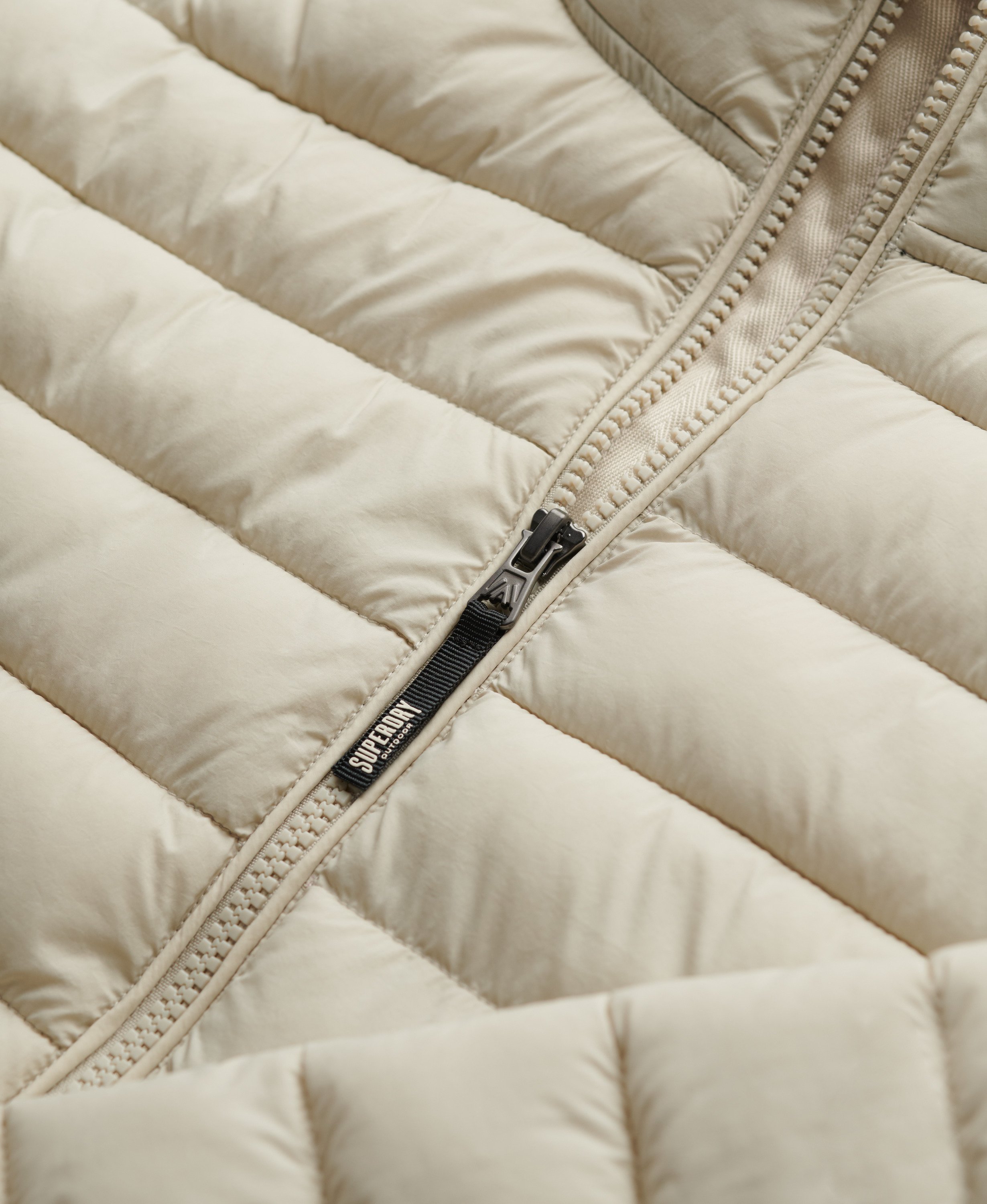 mens Fuji Lite Padded Jacket in Light Stone Beige | Superdry US