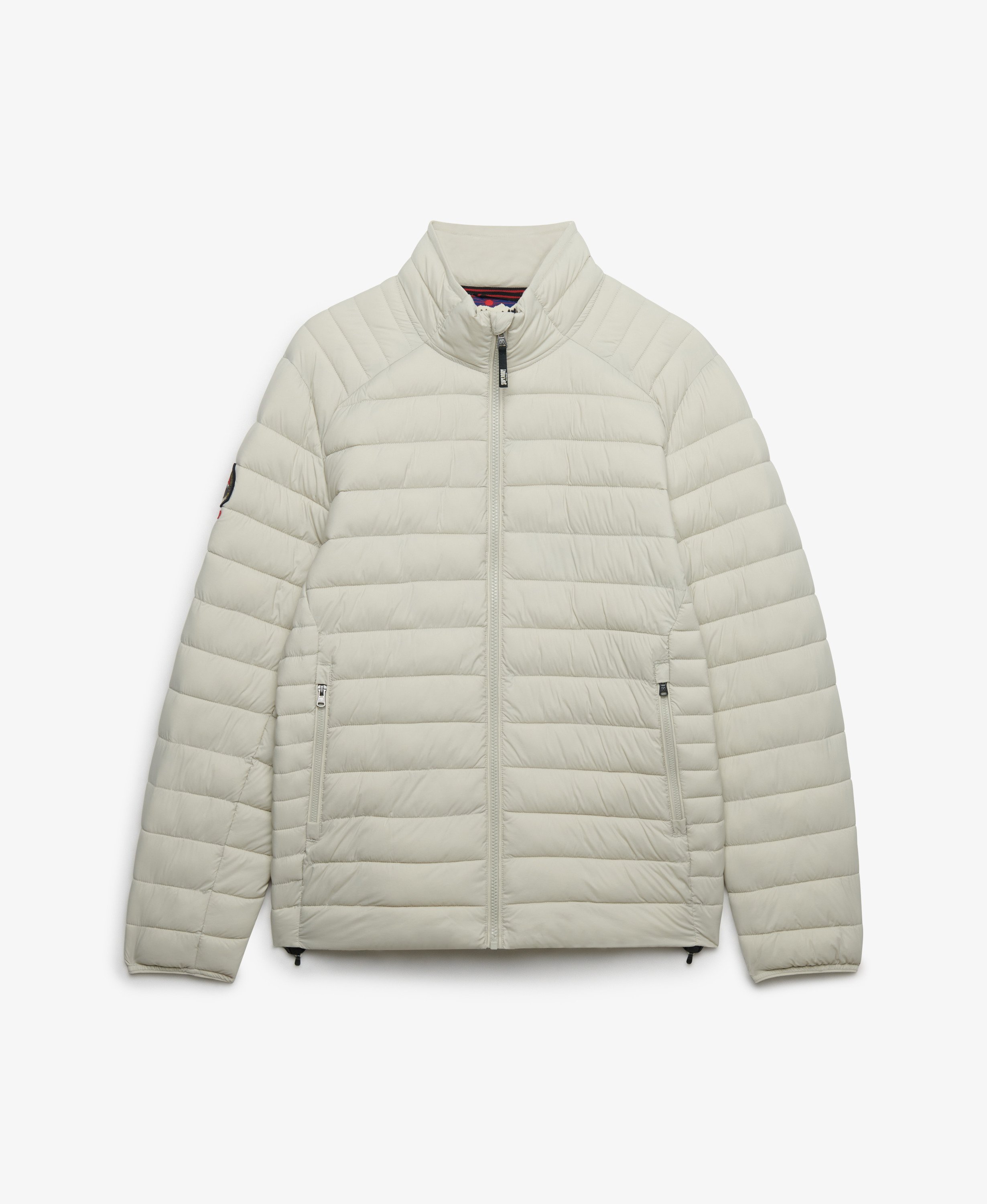 mens Fuji Lite Padded Jacket in Light Stone Beige | Superdry US