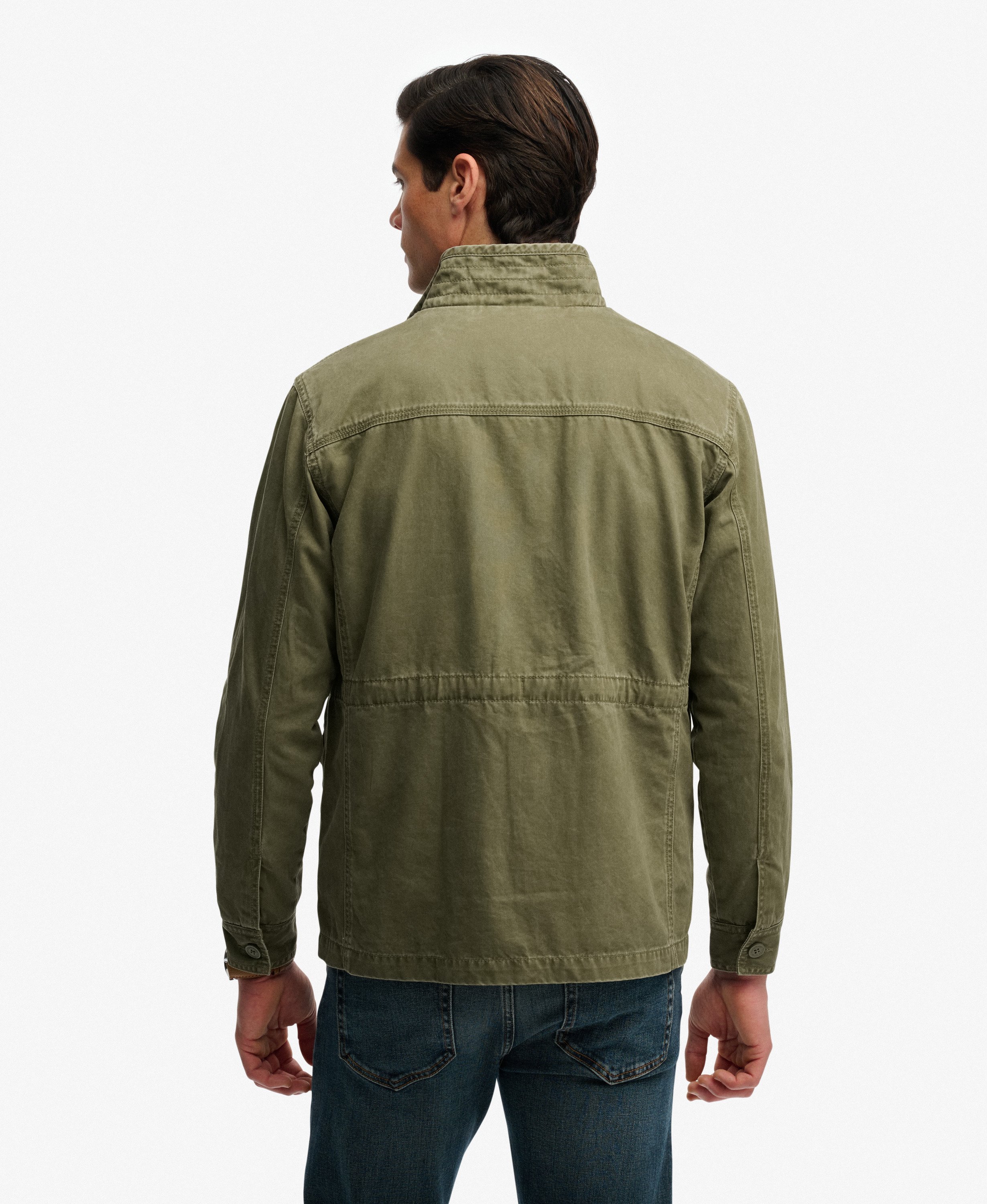 mens Military M65 Jacket in Dusty Olive Green | Superdry UK